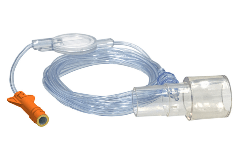 AirLife Adult/Pediatric Filtered EtCO2 Line with ETT Adapter, 6 ft